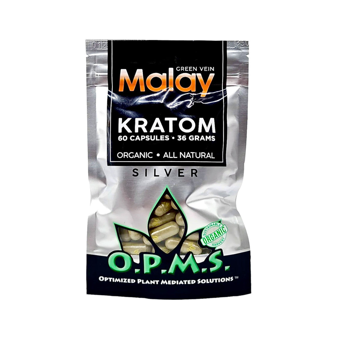 OPMS Silver Green Vein Malay Kratom Capsule Tampa, Florida – Smokegem ...